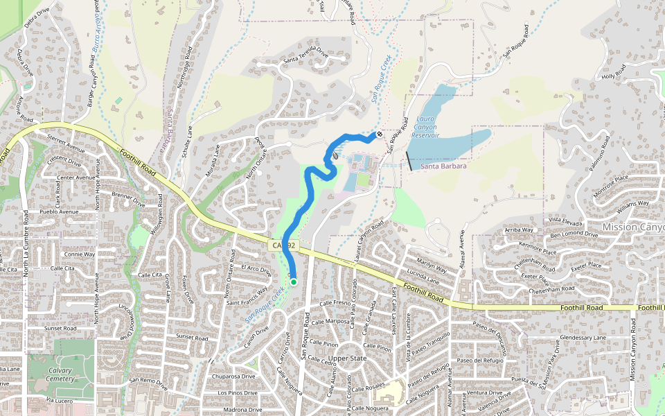 Stevens Park Trail in California | Walking Map