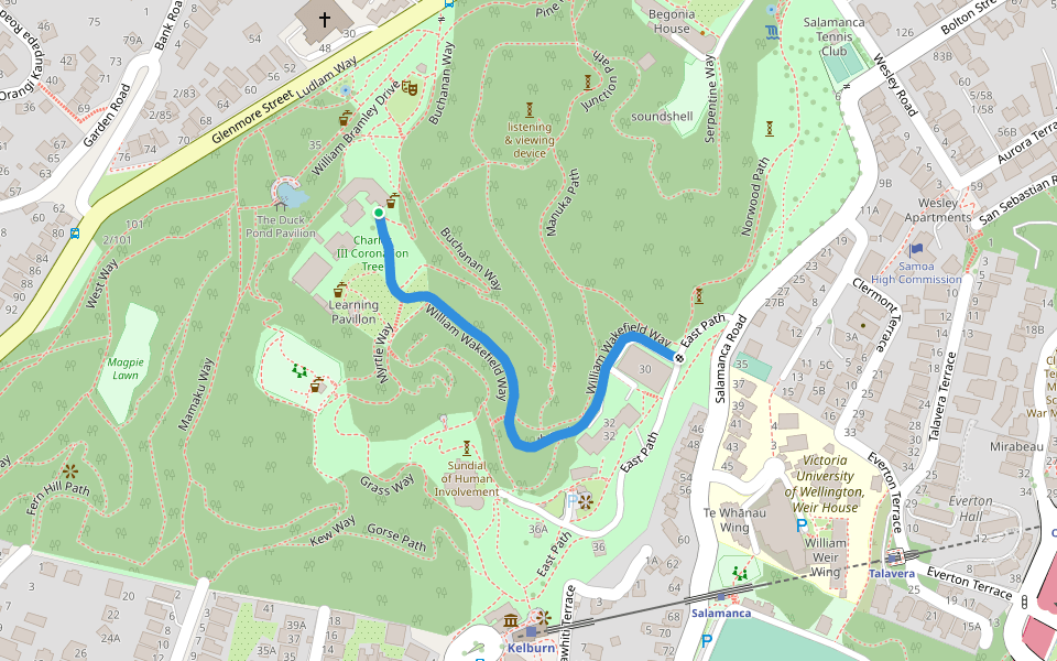 William Wakefield Way in Wellington | Walking Map