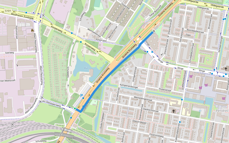 Groene Kruisweg in Zuid-Holland | Walking Map