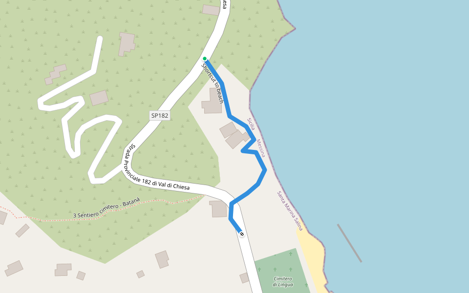 Shortcut to beach Walking And Running Trail - Sicilia | Pacer