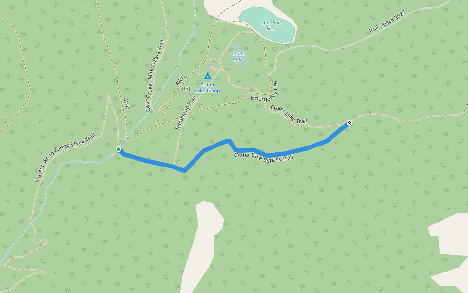 Crater Lake Bypass Trail Walking and Running - Cimarron, New Mexico | Pacer