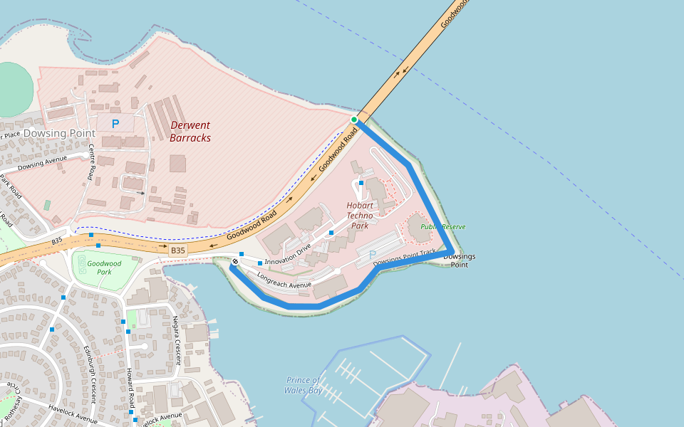 Dowsings Point Track in Tasmania | Walking Map