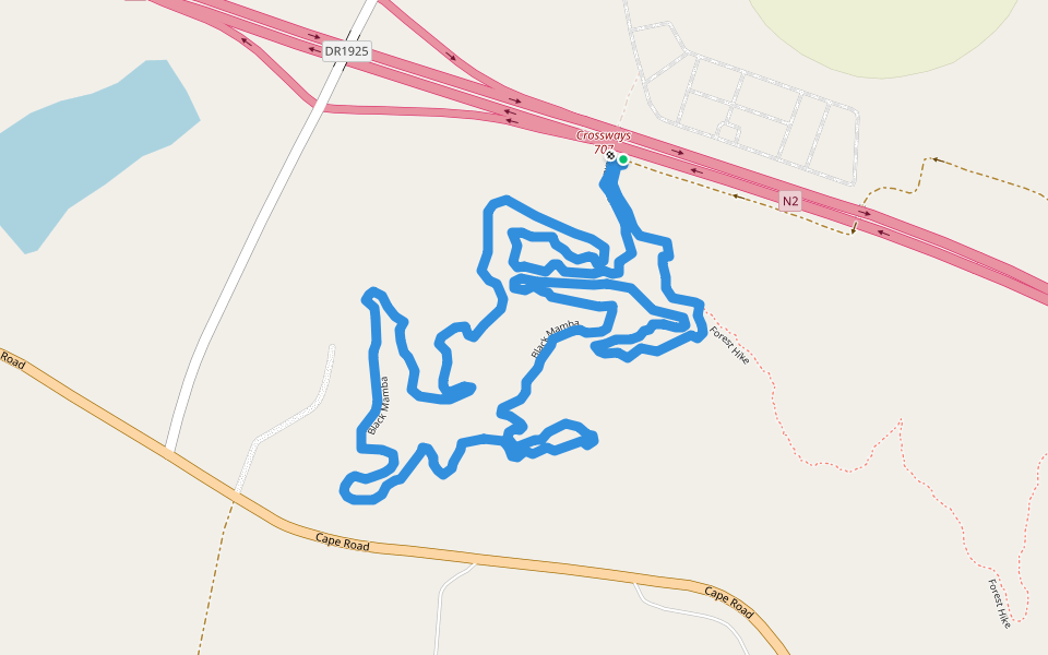 Black Mamba in Eastern Cape | Walking Map