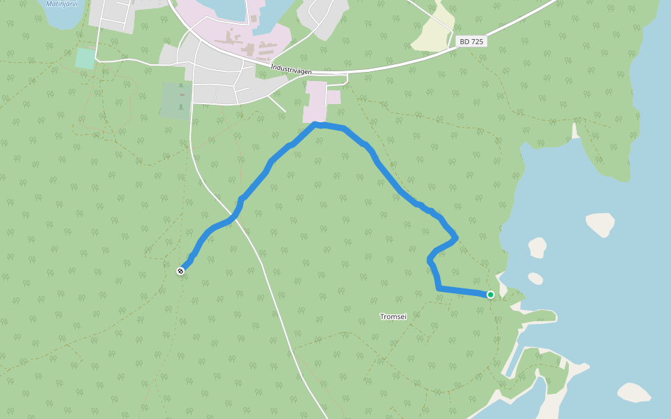 Seskarö Trails - Yellow Route | Walking Map