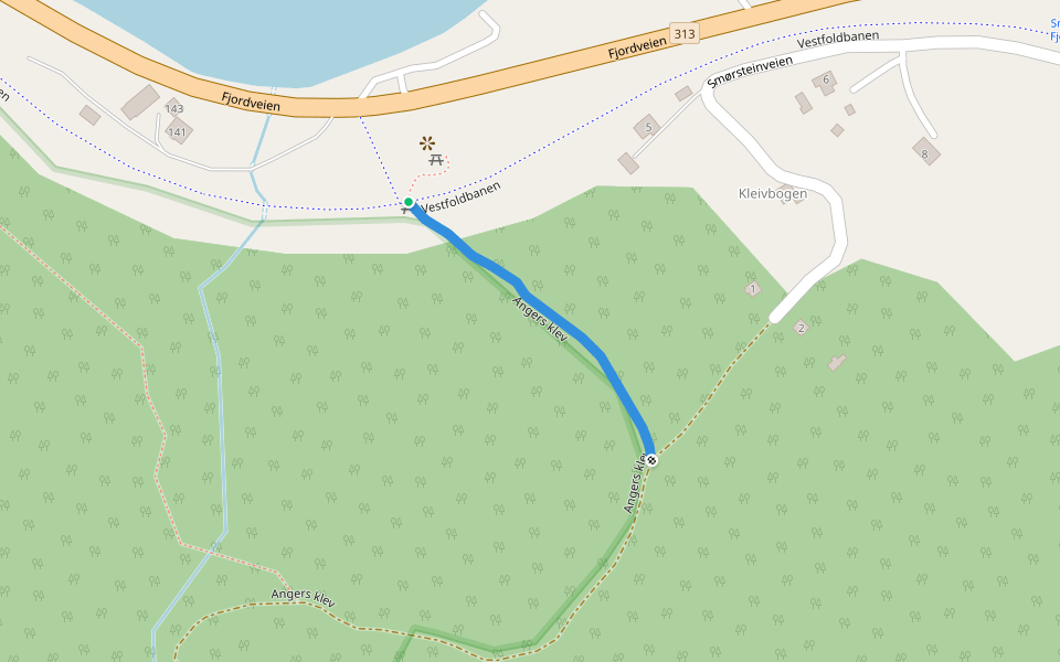 Angers klev | Walking Map