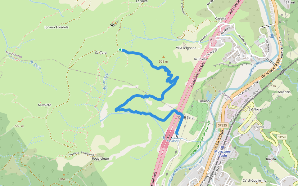 Cà Tura - Cà di Berti | Walking Map