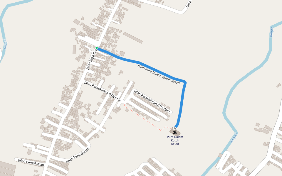 Jalan Pura Dalem Kutuh Kelod | Walking Map