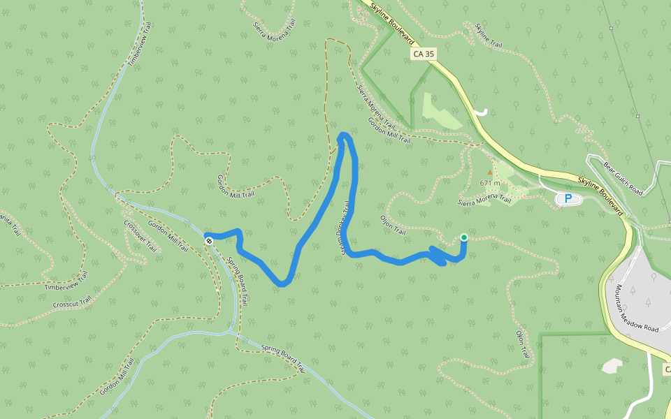 Steam Donkey Trail in California | Walking Map