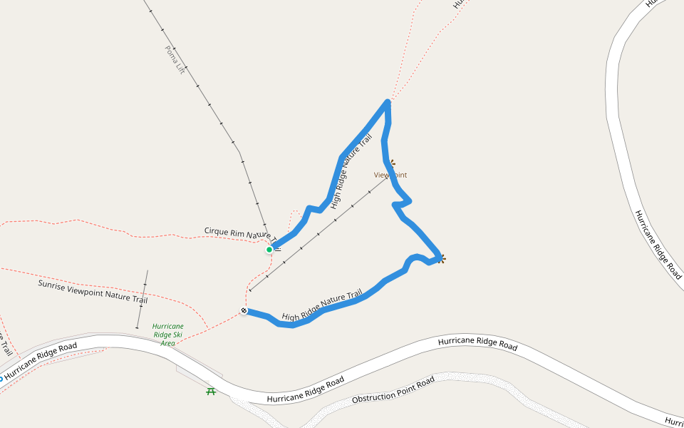 High Ridge Nature Trail in Washington | Walking Map