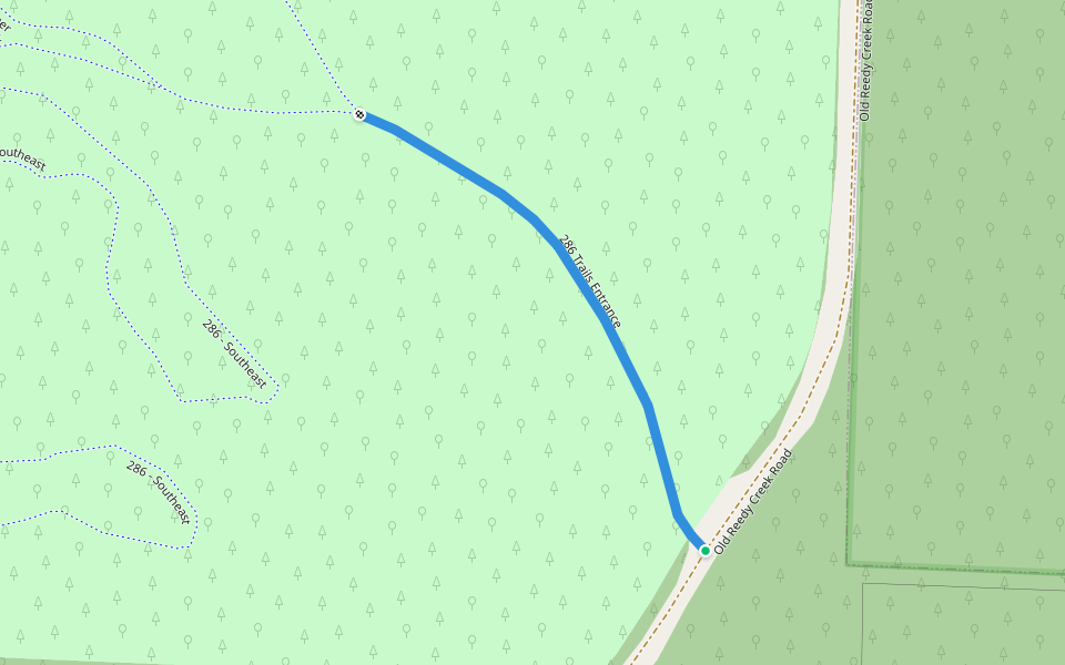 286 Trails Entrance in North Carolina | Walking Map