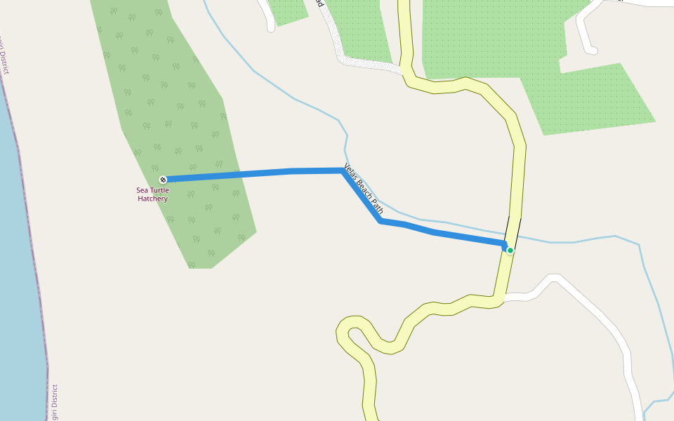 Velas Beach Path in Maharashtra | Walking Map