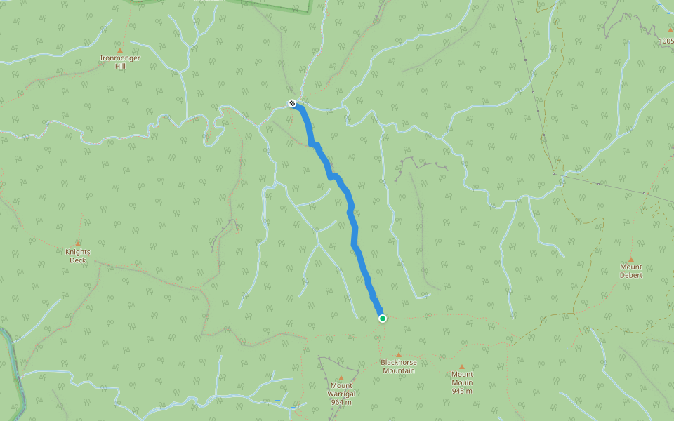 Black Horse Ridge Pad in New South Wales | Walking Map
