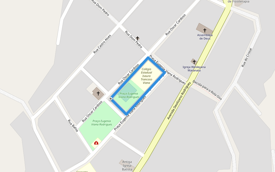 Square promenade | Walking Map