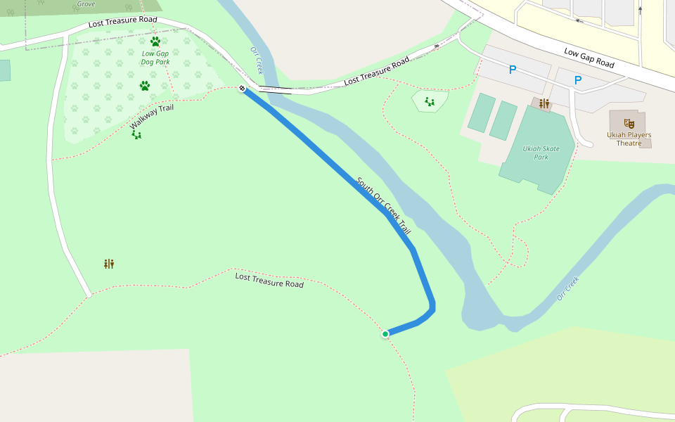 South Orr Creek Trail in California | Walking Map