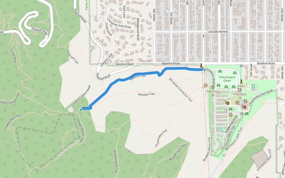 Baseline Trail in Colorado | Walking Map