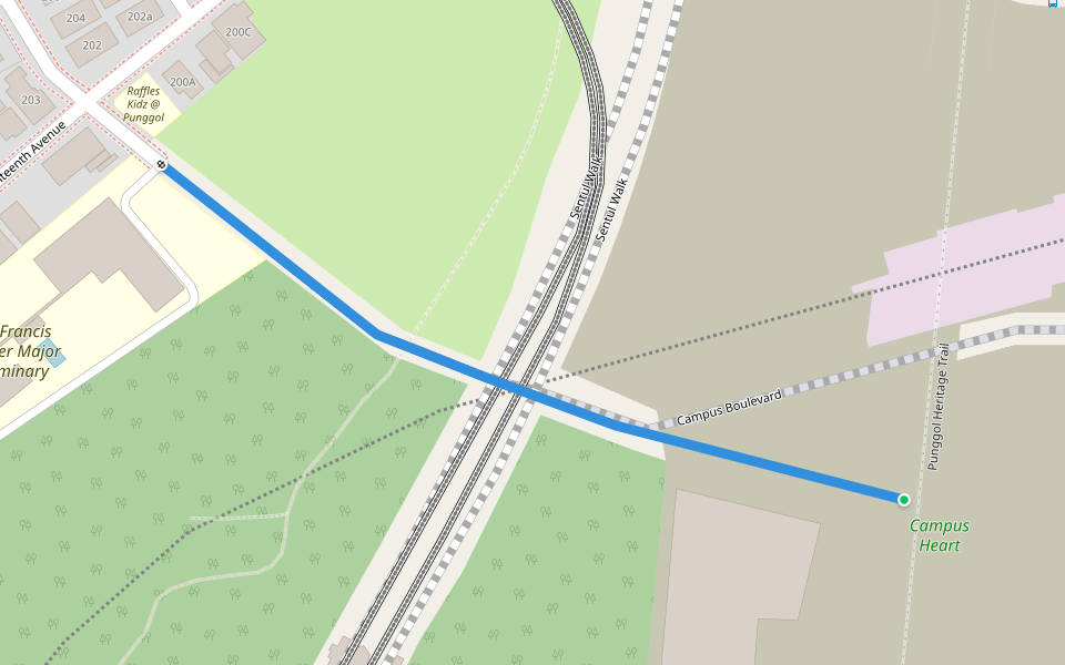 Punggol Seventeenth Avenue | Walking Map