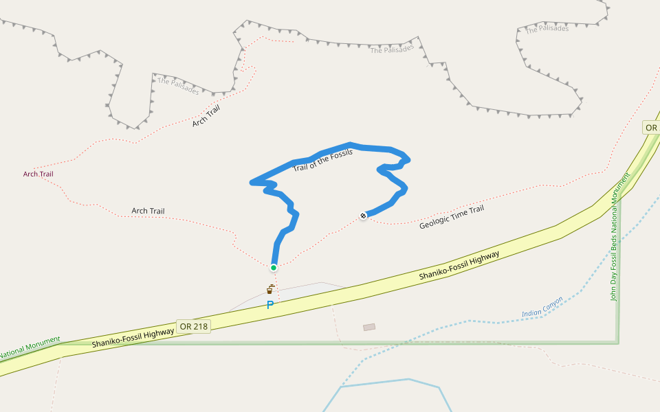 Trail of the Fossils in Oregon | Walking Map