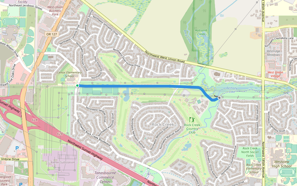 Rock Creek Trail (Crescent Park Trail) in Oregon | Walking Map