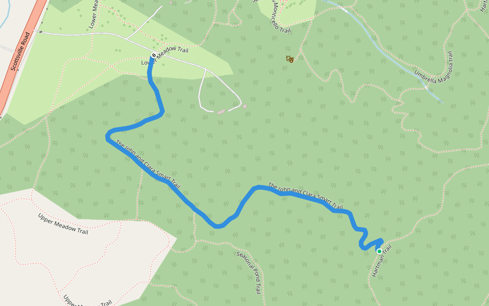 The John and Clara Smart Trail Walking and Running - Charlottesville ...