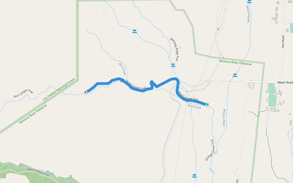 Rice Canyon Trail Hiking - Ojai, California | Pacer