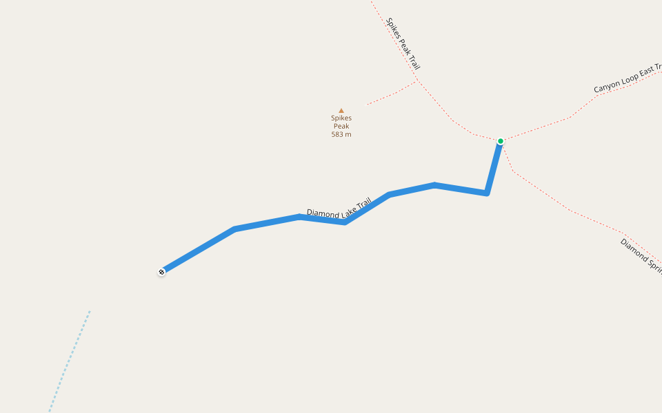 Diamond Lake Trail in California | Walking Map