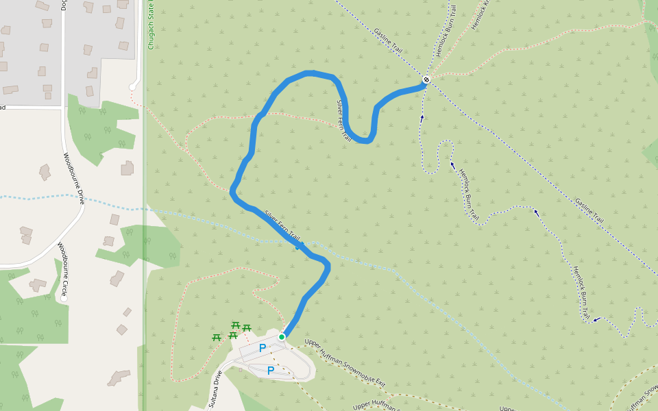 Silver Fern Trail in Alaska | Walking Map