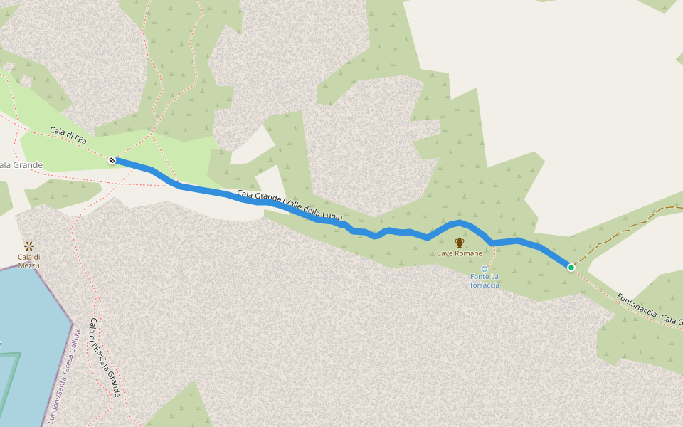 Cala Grande (Valley of the Moon) | Walking Map