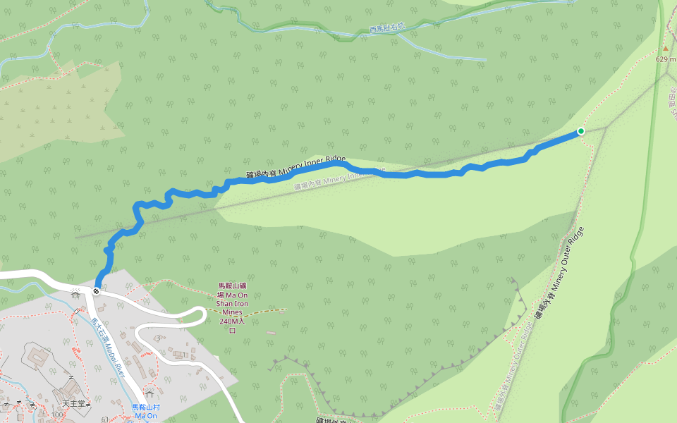 礦場內脊 Minery Inner Ridge in New Territories | Walking Map