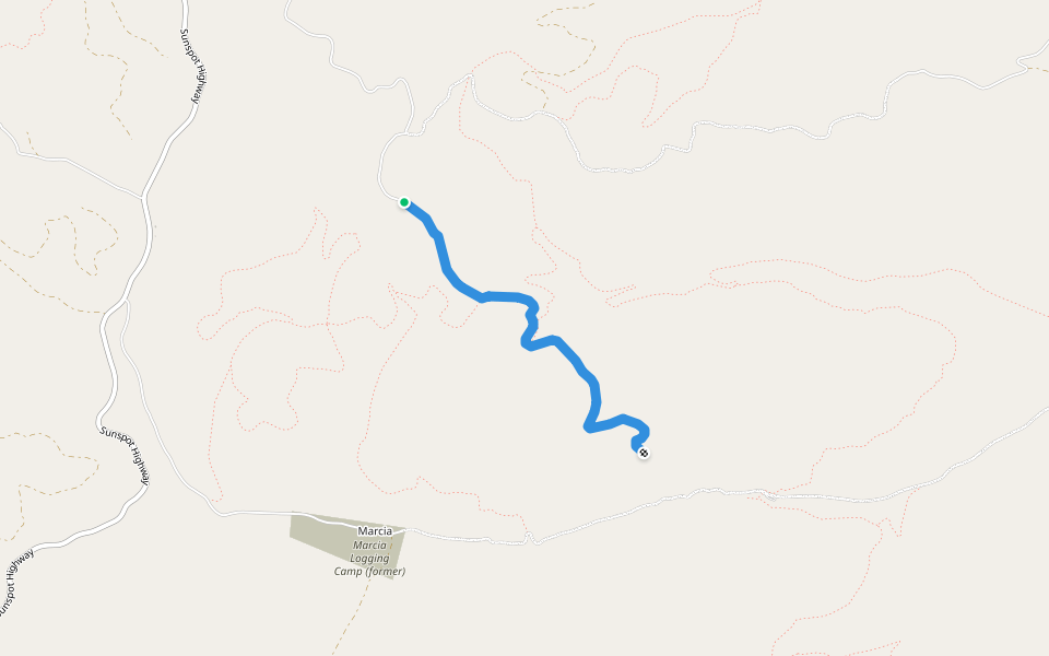 Benson Ridge / Bluff Springs Trail (5006) in New Mexico | Walking Map