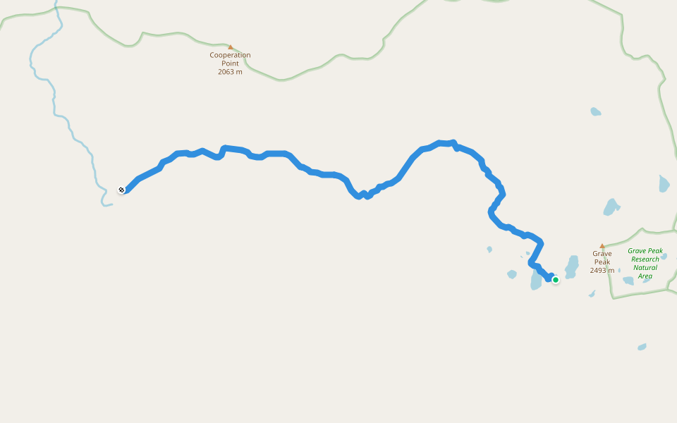 Wind Lakes Trail in Idaho | Walking Map