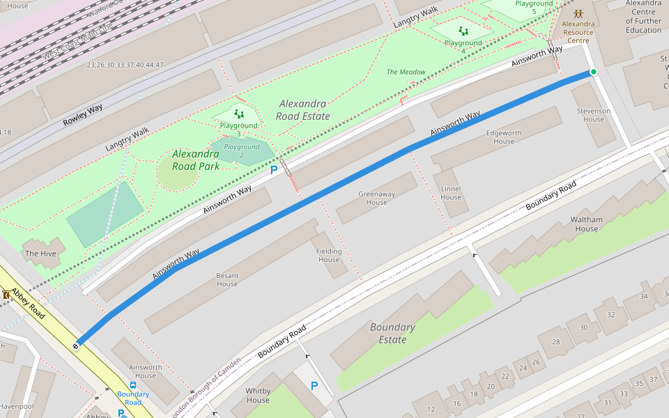 Ainsworth Way in England | Walking Map