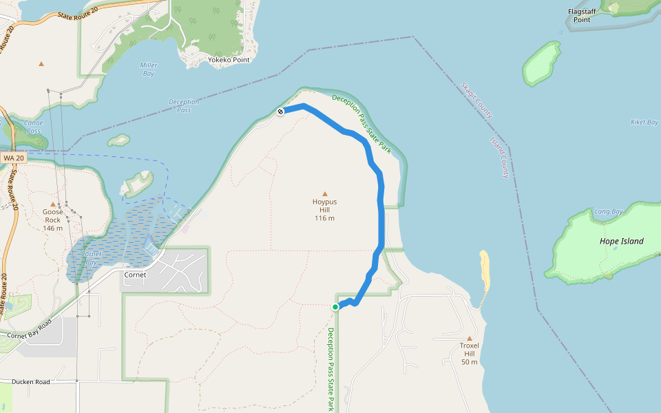 East Hoypus Point Trail in Washington | Walking Map