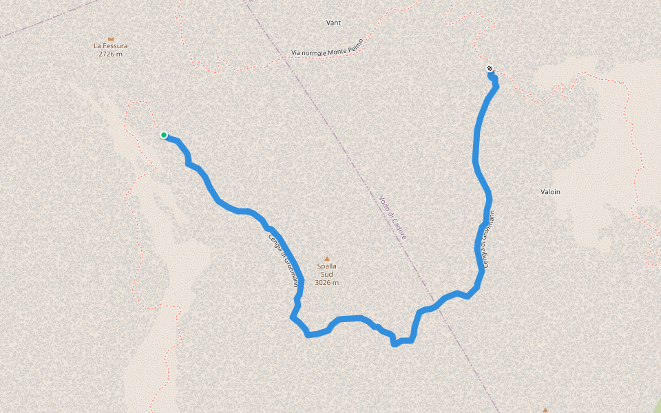 Cengia di Grohmann | Walking Map