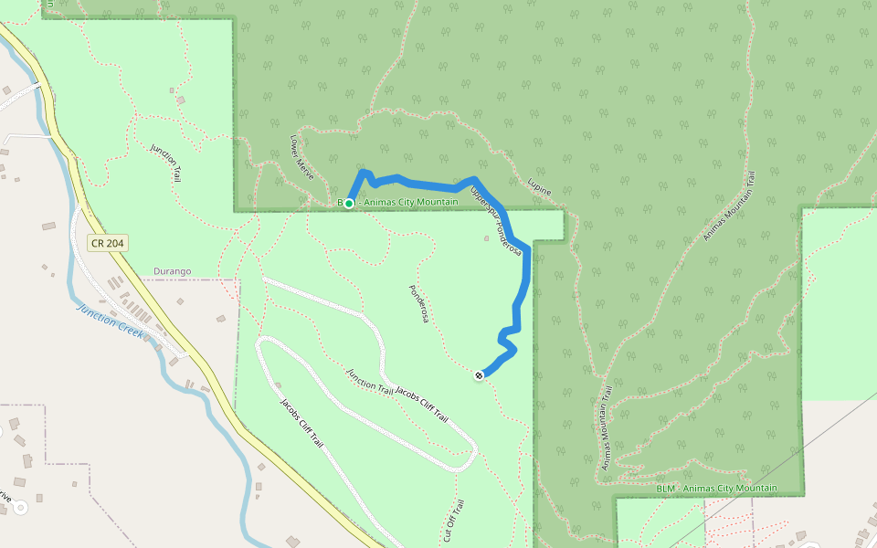 Sailing Hawk Upper Spur Trail in Colorado | Walking Map