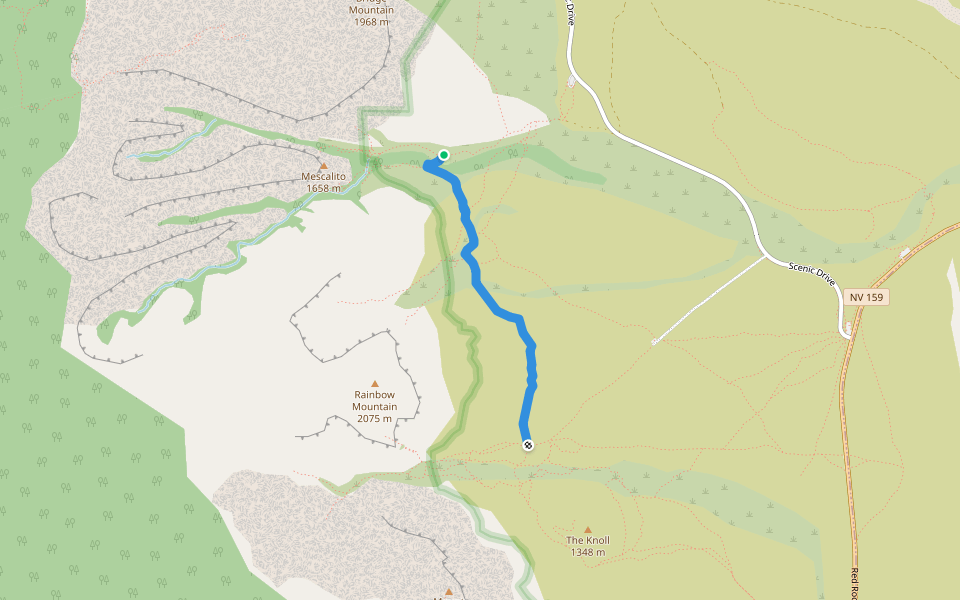 Knoll in Nevada | Walking Map