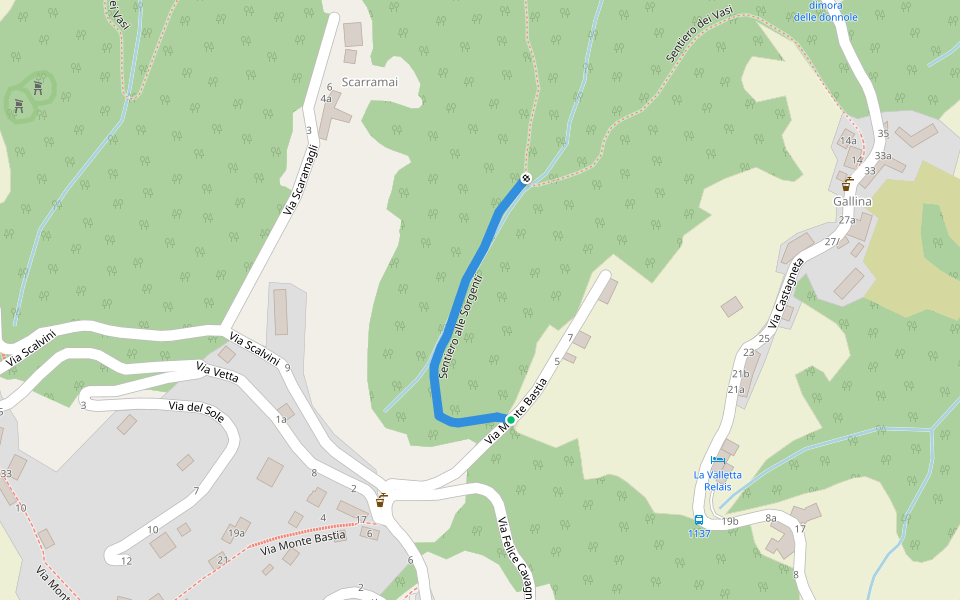 Path to the Sources in Lombardia | Walking Map