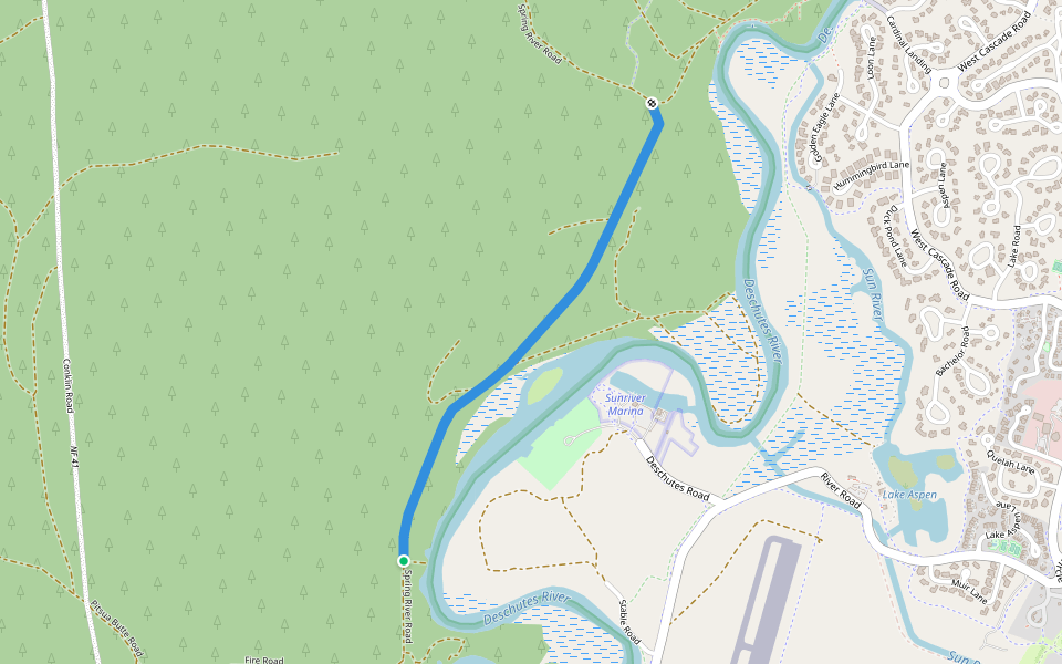 Spring River Road Walking and Running - Sunriver, Oregon | Pacer