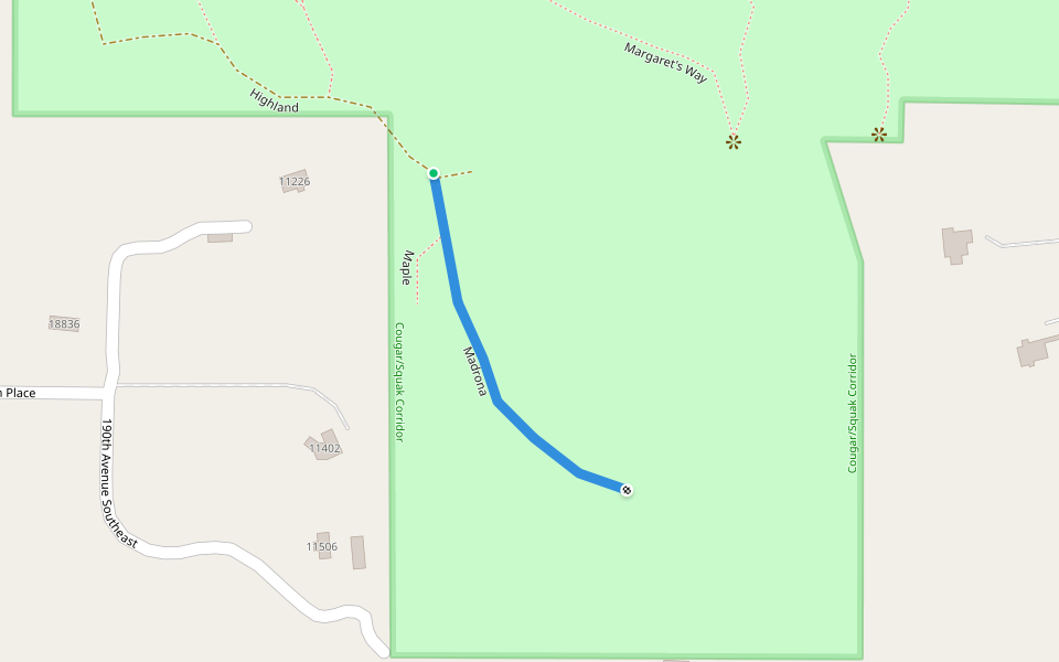 Madrona in Washington | Walking Map