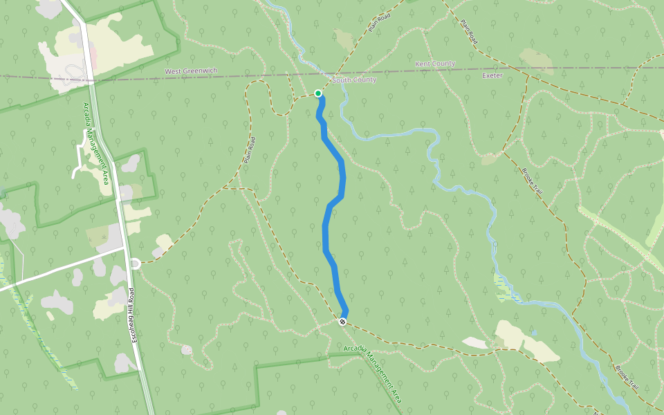 Escoheag Trail in Rhode Island | Walking Map