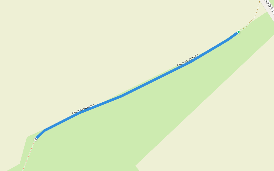 Local road 1 in Région Wallonne | Walking Map