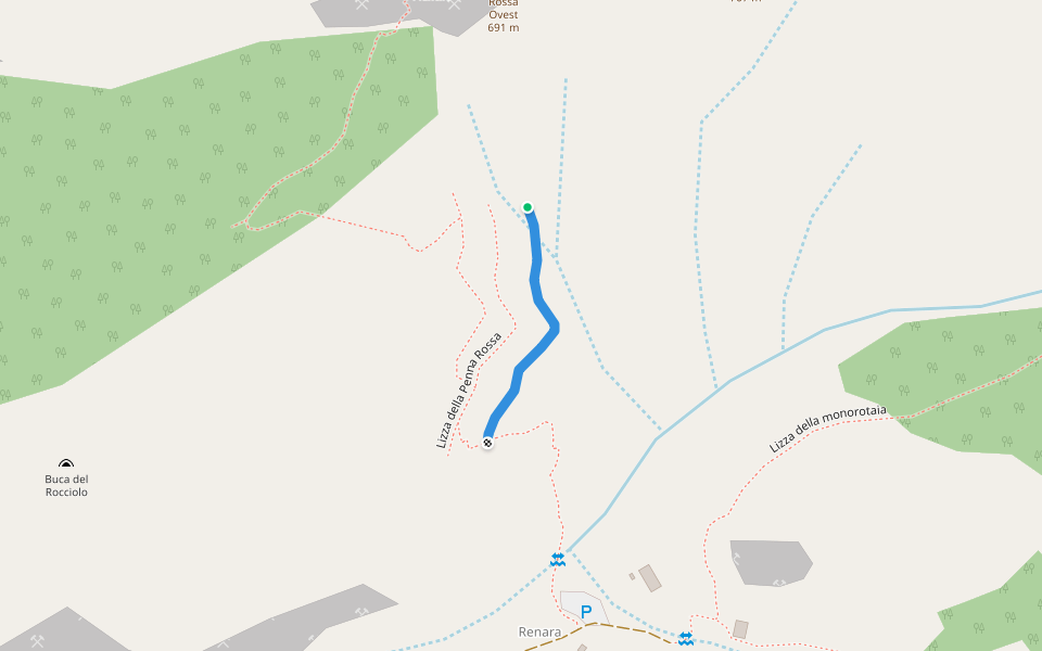 Lizza della Penna Rossa | Walking Map