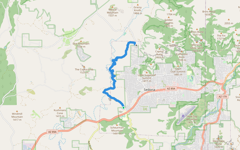 Girdner in Arizona | Walking Map