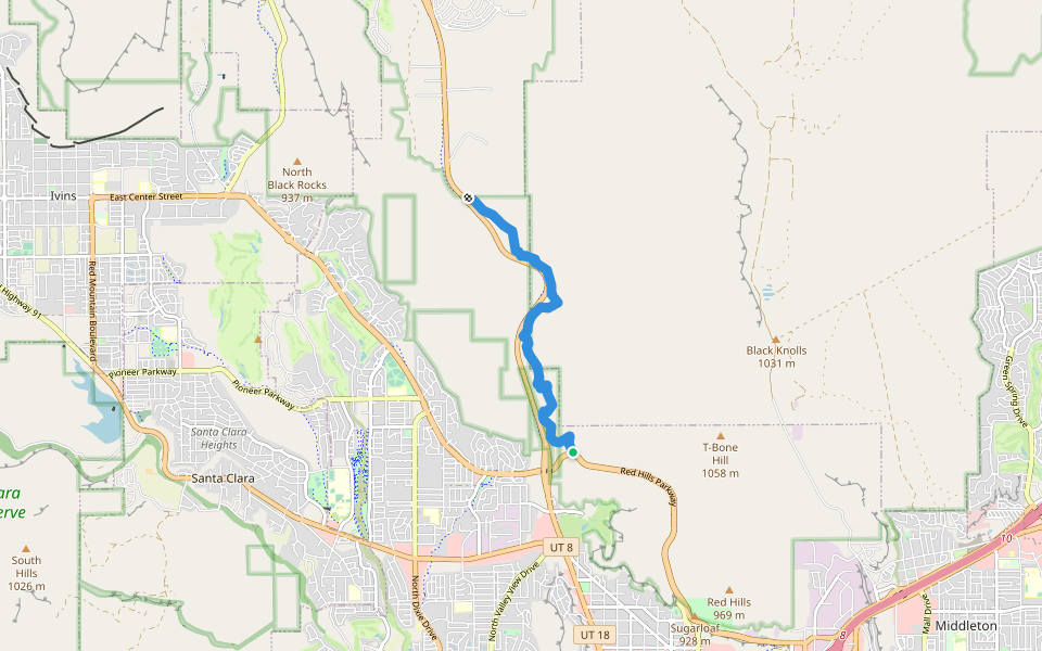 Rusty Cliffs Trail Hiking - St. George, Utah | Pacer