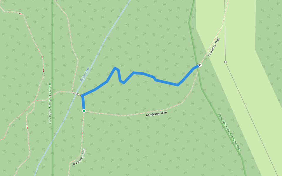 Academy Trail Bike Route in British Columbia | Walking Map