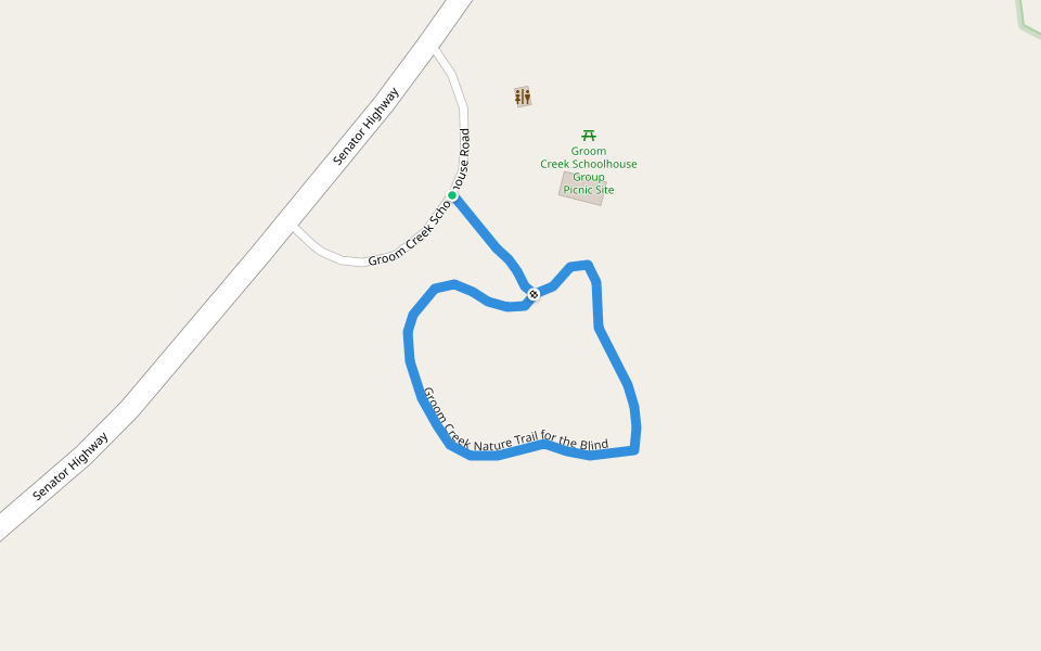 Groom Creek Nature Trail for the Blind in Arizona | Walking Map