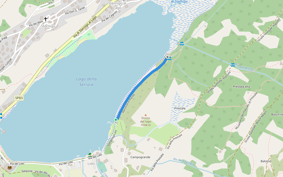 Upstream route | Walking Map