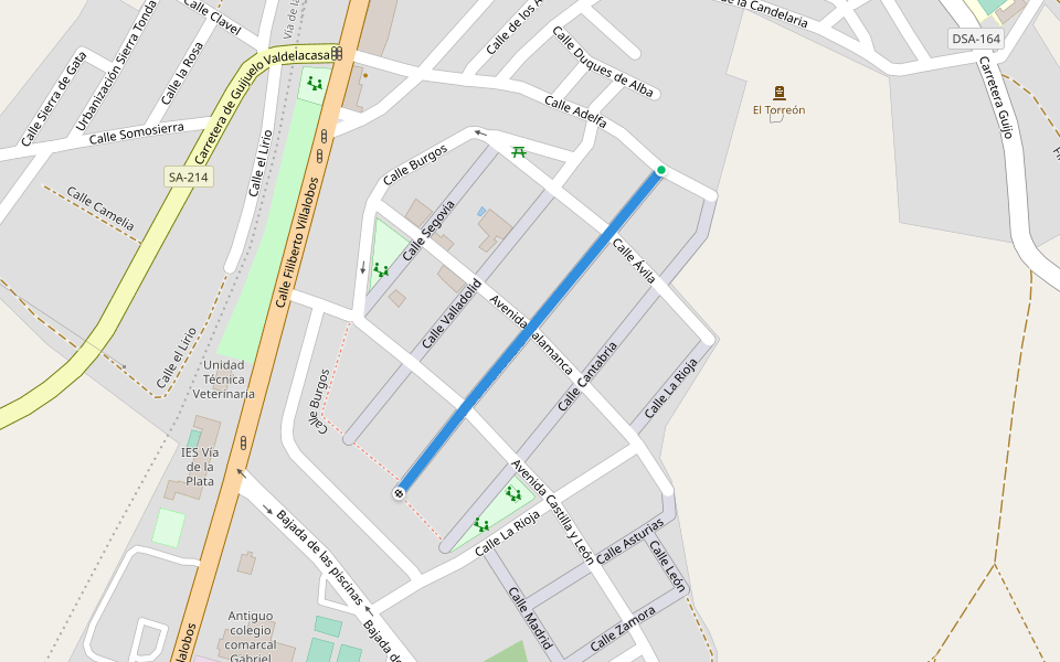 Extremadura Street Walking And Running Trail - Guijuelo, Castilla y ...