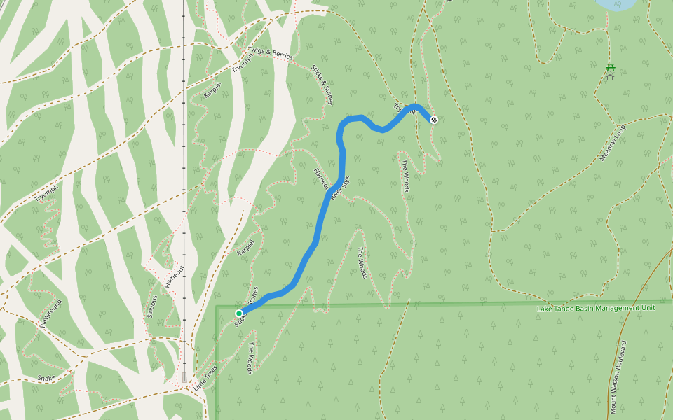 River Styx in California | Walking Map