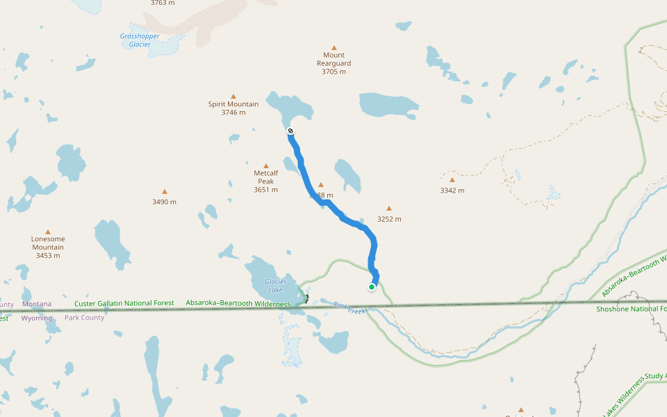 Moon Lake Trail in Wyoming | Walking Map