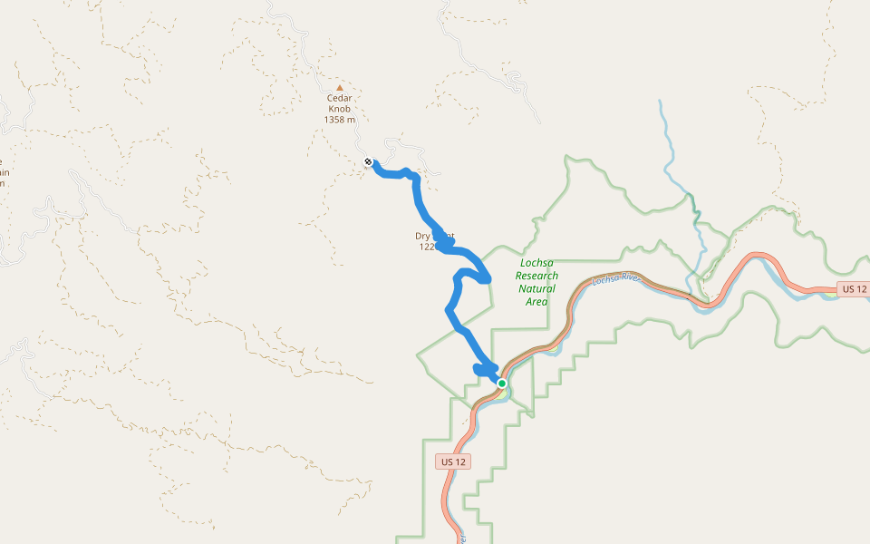 Apgar Creek Trail in Idaho | Walking Map